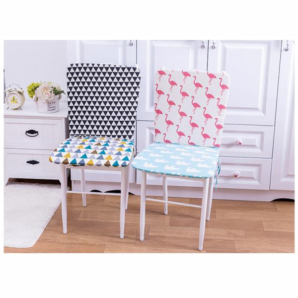 Quality Patterned Plush Bench Cushion , Soft Sponge Filling Thin Seat Cushions for sale