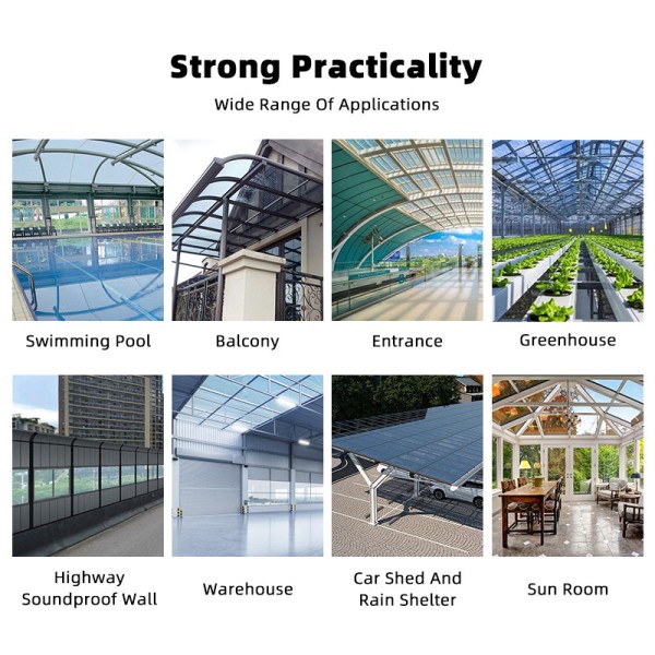 Quality Composite Co Extrusion U-locking Polycarbonate Facade U Shaped Panel Curtain for sale