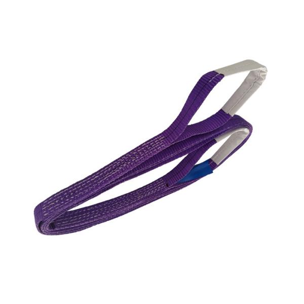 Quality Purple Polyester Flat Webbing Sling Flat Web Lifting Slings ISO9000 for sale