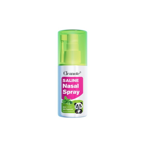 Quality Cleanote Saline Nasal Spray  with Peppermint  60ml Physiological Solution spray For Children Kid's  Runny Nose  Refreshing Gentle for sale