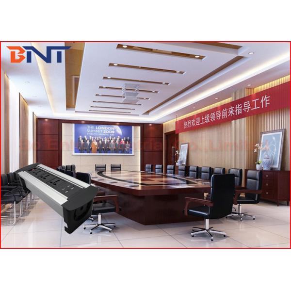 Quality 110V - 240V USB Charger Hidden Power Socket Boxes For Conference Room Table for sale