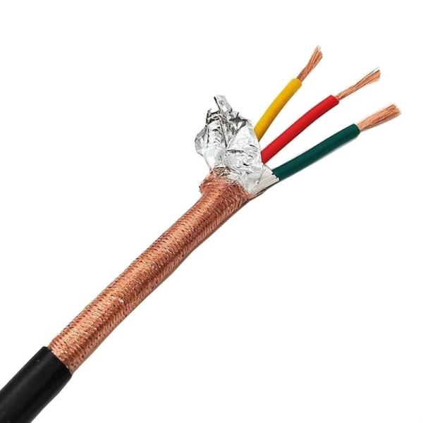 Quality GB/T9330-2008 Standard 0.5-2.5mm2 Copper Braided Shielded Control Cable for for sale