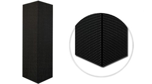 Quality Seamless Corner Curved LED Video Wall , Exhibition LED Display Soft Module for sale