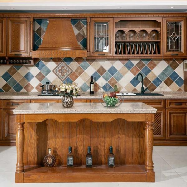 Quality American Style Solid Cherry Cabinets Modern Kitchen Cabinets for sale