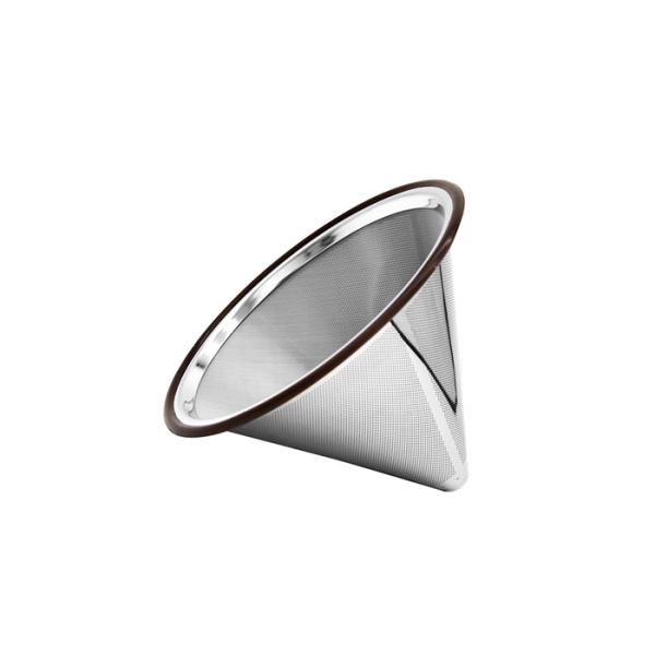 Quality Single Cup 304 Stainless Steel Paperless Pour Over Coffee Dripper Filter for sale