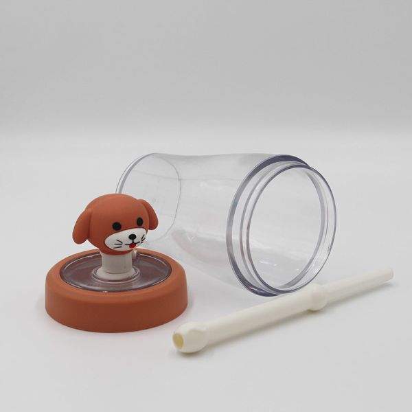 Quality Plastic Shaker Childrens Straw Water Bottle Customized Logo Acceptable for sale