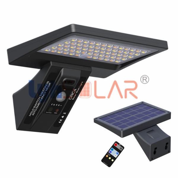 Quality Black 5W Deck Post Led Solar Lights 3000k CTT Materials ABS And PC Lens Anti-UV for sale