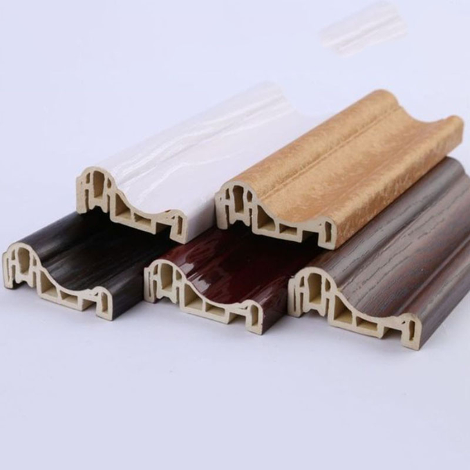 18mm Polyvinyl Chloride Plastic Pre Finished Skirting Boards from China ...