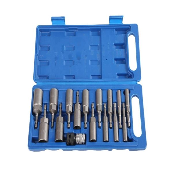 Quality General Deep 16pcs Hand Electronic Tool Set with CRV Material H5.5 to H19MM Nut Drive for sale