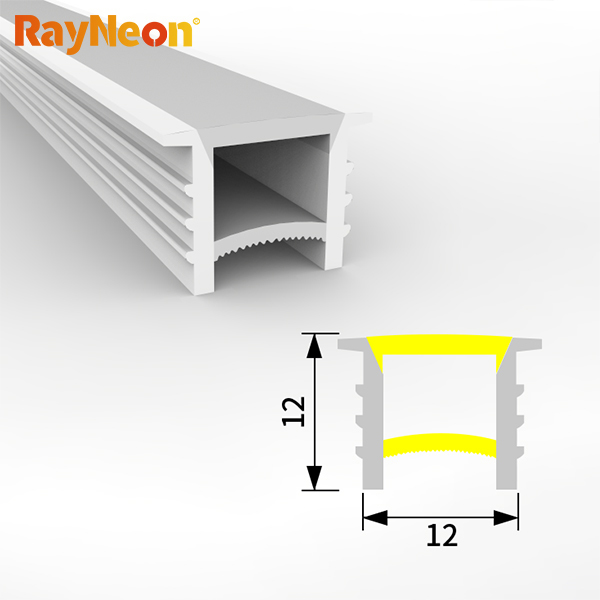 Quality 12*12mm White Silicone Cover For LED Strip Light Casing 5mm / 6mm Board Width for sale