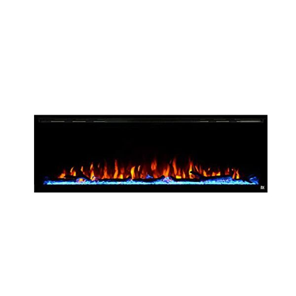 Quality 1500w Adjustable Thermostat Indoor Electric Fireplace with Modern Decor LED Fire Flame for sale