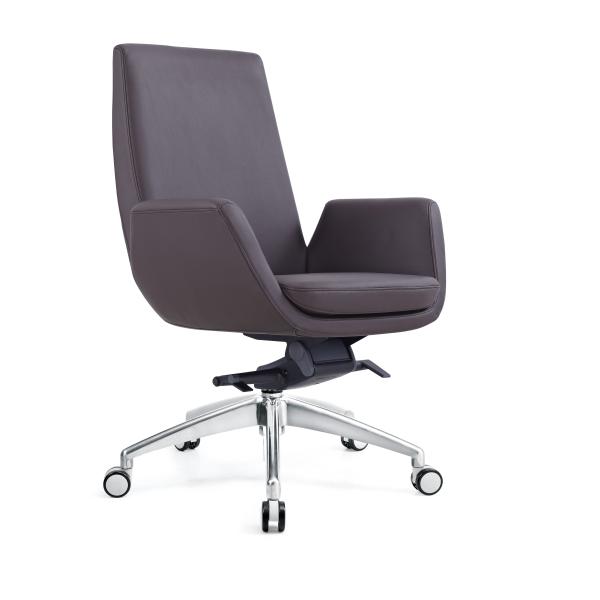 Quality Tilt Sterling Executive Leather Office Chair Aluminium Frame for sale