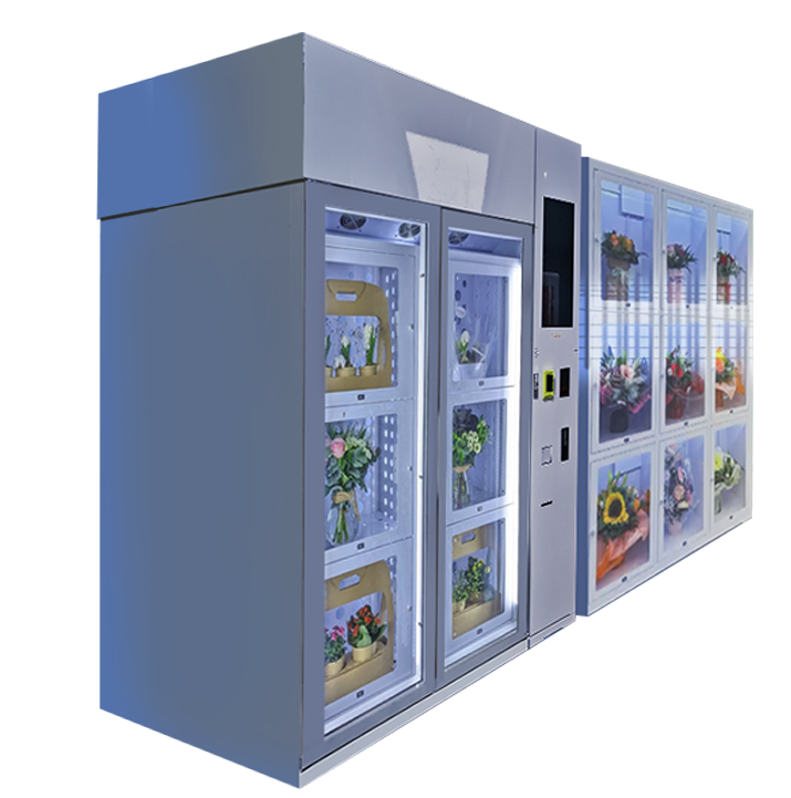 24/7 Self Service Cooling Fresh Bouquet Flower Vending Machine With Nayax Card Reader