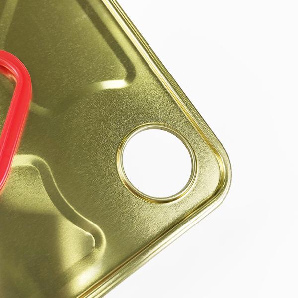 Quality 18L 20L Square Tin Accessories L237*W237 With Customized Handle / Cap for sale