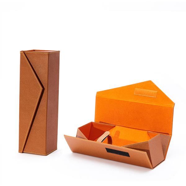 Quality Wine Classical PU Leather Packaging Gift Boxs With Accessories for sale