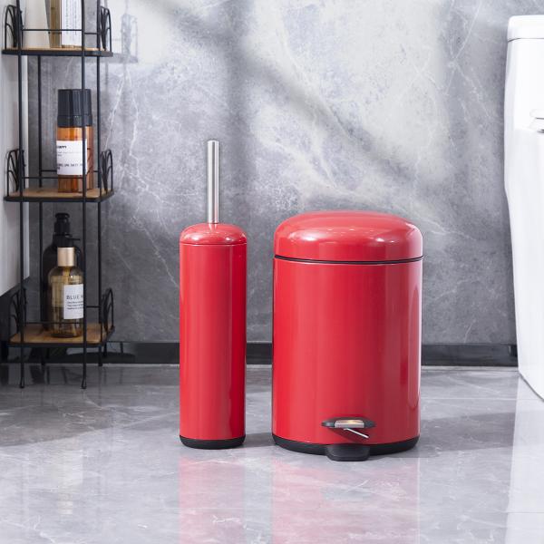Quality Custom Logo 5L Stainless Steel Pedal Bin for Waste Management in Round Shape for sale