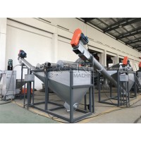 Quality PET 8m Plastic Recycling Washing Line 5.5kw Sink Float Plastic Separation for sale