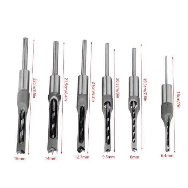 Quality HSS Steel Square Hole Wood Drill Bit Set HRC48-50 for sale