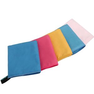Quality Customized Logo Printed Microfiber Sports Towel With Hanging Loop for sale