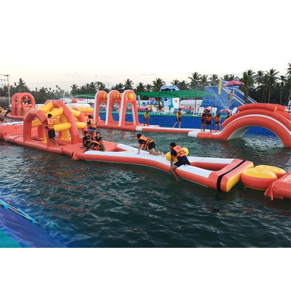Quality Floating Inflatable Obstacle Course , Inflatable Water Obstacle Course Rental for sale