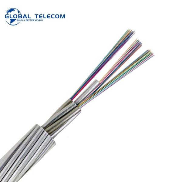 Quality G6555 Outdoor Fiber Optic Cable OPGW Fiber Cable 12 Core 24 Core for sale