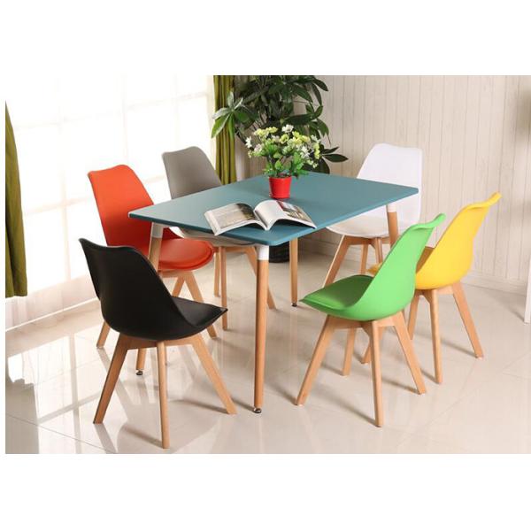 Quality High Back PVC PU Dining Chair , Modern Leather Dining Chairs Scratch Resistant for sale