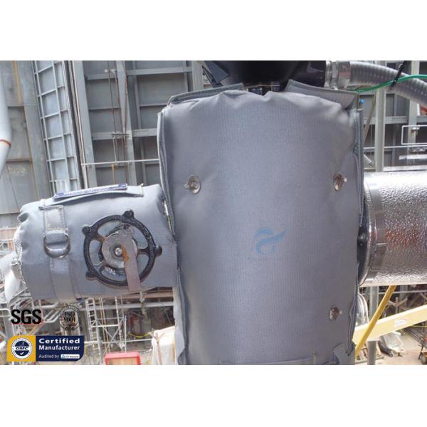 Quality Transmitter Thermal Insulation Covers Removable Grey Fiberglass Materials 300℃ for sale