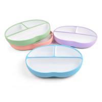 Quality Freezer Safe Silicone Childrens Plates Silicone Juveniles Plates for sale
