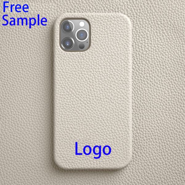 Quality Minibook Handmade Luxury Full Grain Pebble Leather Phone Case for Iphone 13 14 Pro Max for sale