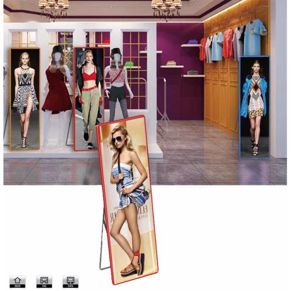 Quality Advertising Front Service Led Display Screen 1.9mm Poster Mirror for sale