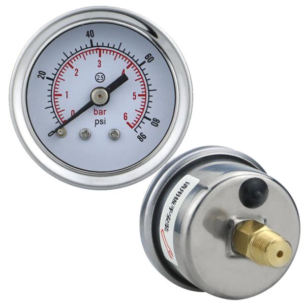 Quality Axial Manometer Pressure Gauge with High Accuracy and 2.5% Precision in Psi Bar for sale