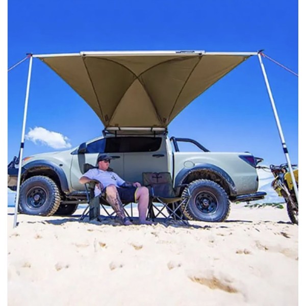 Quality Easy Setup Aluminum Rod Rooftop Car Tent Awning Quick Automatic Opening for sale