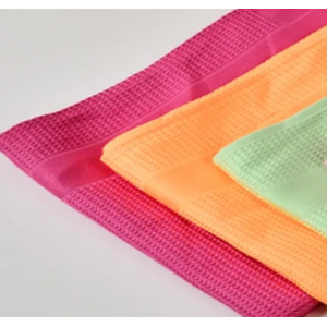 Quality KILINE Cleaning Cloths Waffle Tea 350GSM Microfiber Kitchen Towel for sale