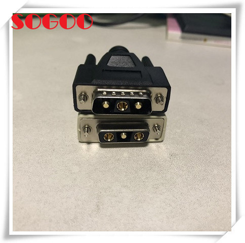 Quality D-SUB 3V3 Male BBU Power Connector Solder Type For PSU-AC Cable for sale