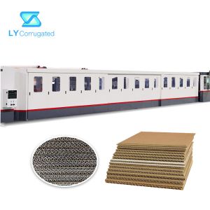 Quality ISO Corrugated Cardboard Making Machine PLC Control Double Facer for sale