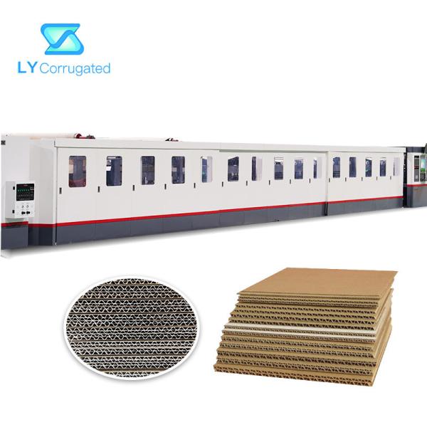 Quality ISO Corrugated Cardboard Making Machine PLC Control Double Facer for sale