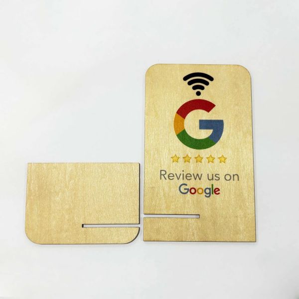 Quality Google Review NFC Wood Stand Display Business Reviews Smart NFC Wooden Stand for for sale