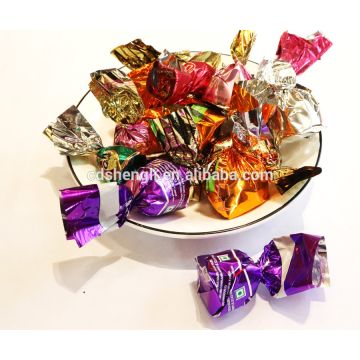 Quality PET Packaging Material 260ppm Horizontal Single Top Twist Chocolate Wrapping for sale
