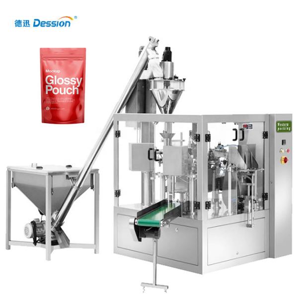 Quality PLC Control Zipper Bag ROSH Automatic Powder Packing Machine for sale