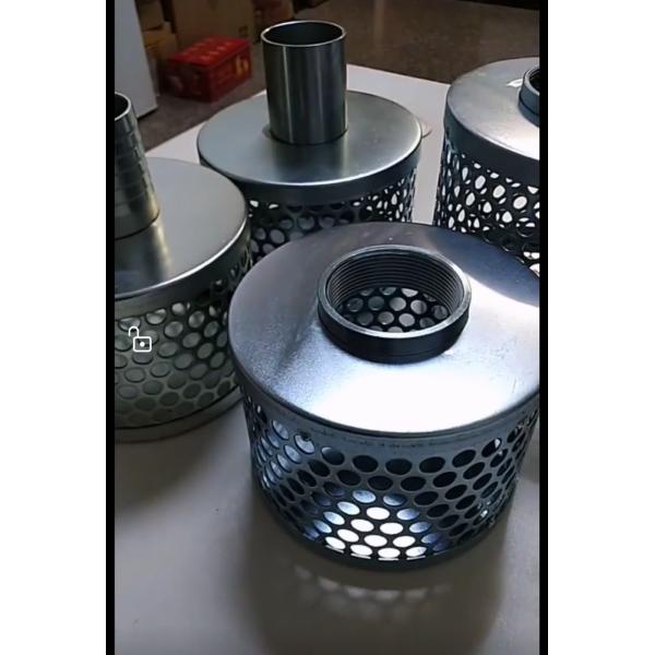 Quality 1-8 steel Suction Tin Galvanezed Can Strainers stainless steel Suction Filter for sale