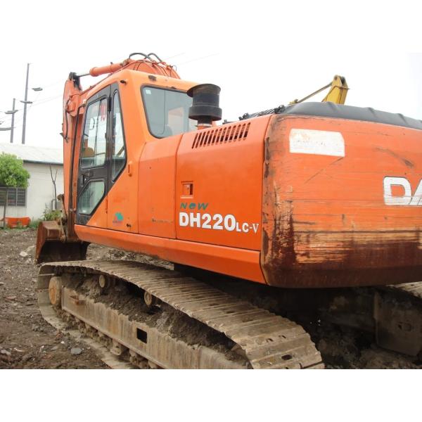 Quality Used Crawler Excavator Daewoo Dh220 Secondhand Backhoe Hydraulic Digger with for sale