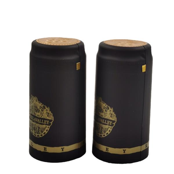 Quality Decorative Tear Strap Wine Bottle Shrink Caps Heat Shrinkage 35mm Diameter for sale