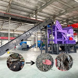 Quality 1T/H-5T/H Industrial Metal Crusher Aluminum Motor Stator Scrap Recycling Machine for sale