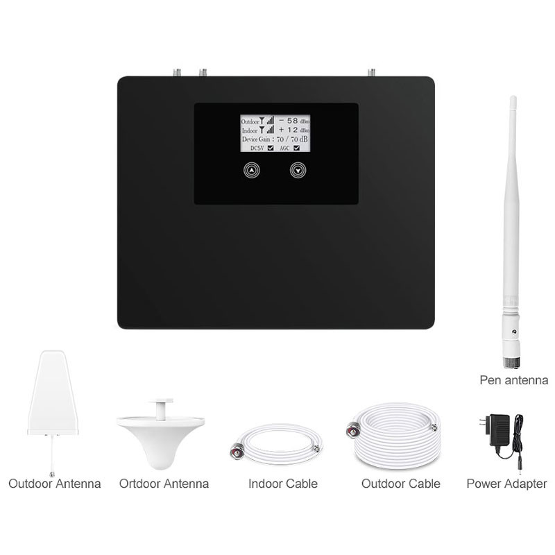 Quality 2G 4G Dual Band Repeater 900MHz 1800MHz 70dB Gain Cellular Amplifier for sale