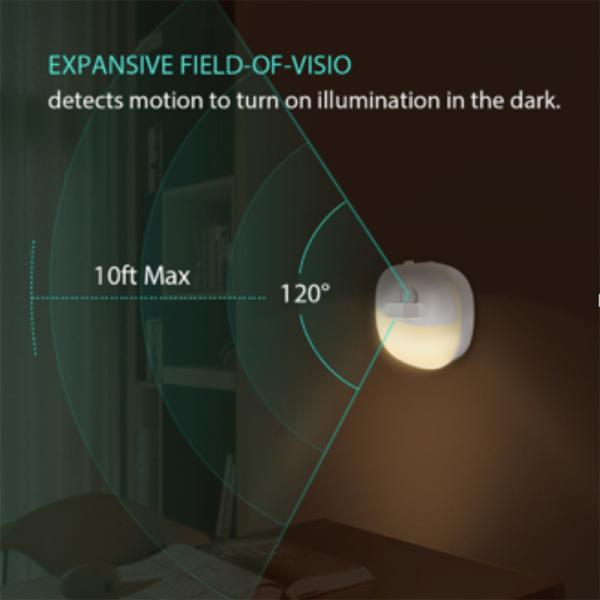 Quality 0.8W Warm White Smart LED Night Light With Adjustable Brightness for sale