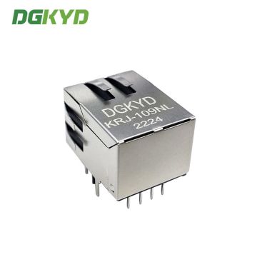 Quality 10/100 BASE RJ45 With Integrated Magnetics Ethernet Connector Surface Mount for sale