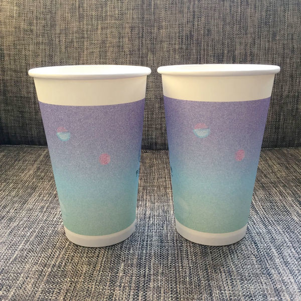 Quality Beverage Drinking Single Wall Paper Cups 16oz Boba Tea Shops Restaurants for sale