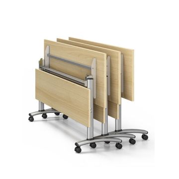 Quality Maple Color Foldable Training Desk Waterproof Computer Training Desk for sale