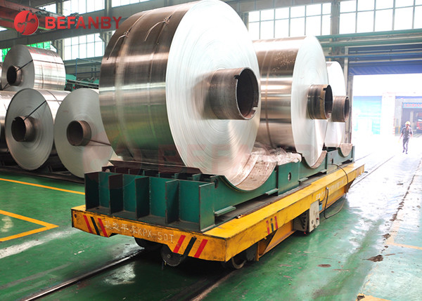Quality Metal Factory 25t Electric Steel Coil Transfer Trolley for sale