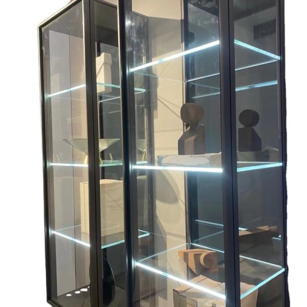 Quality Modern Surface Mounted Single Glass Shelf Cabinet Lighting Warm White Led Glass Shelf Light for sale